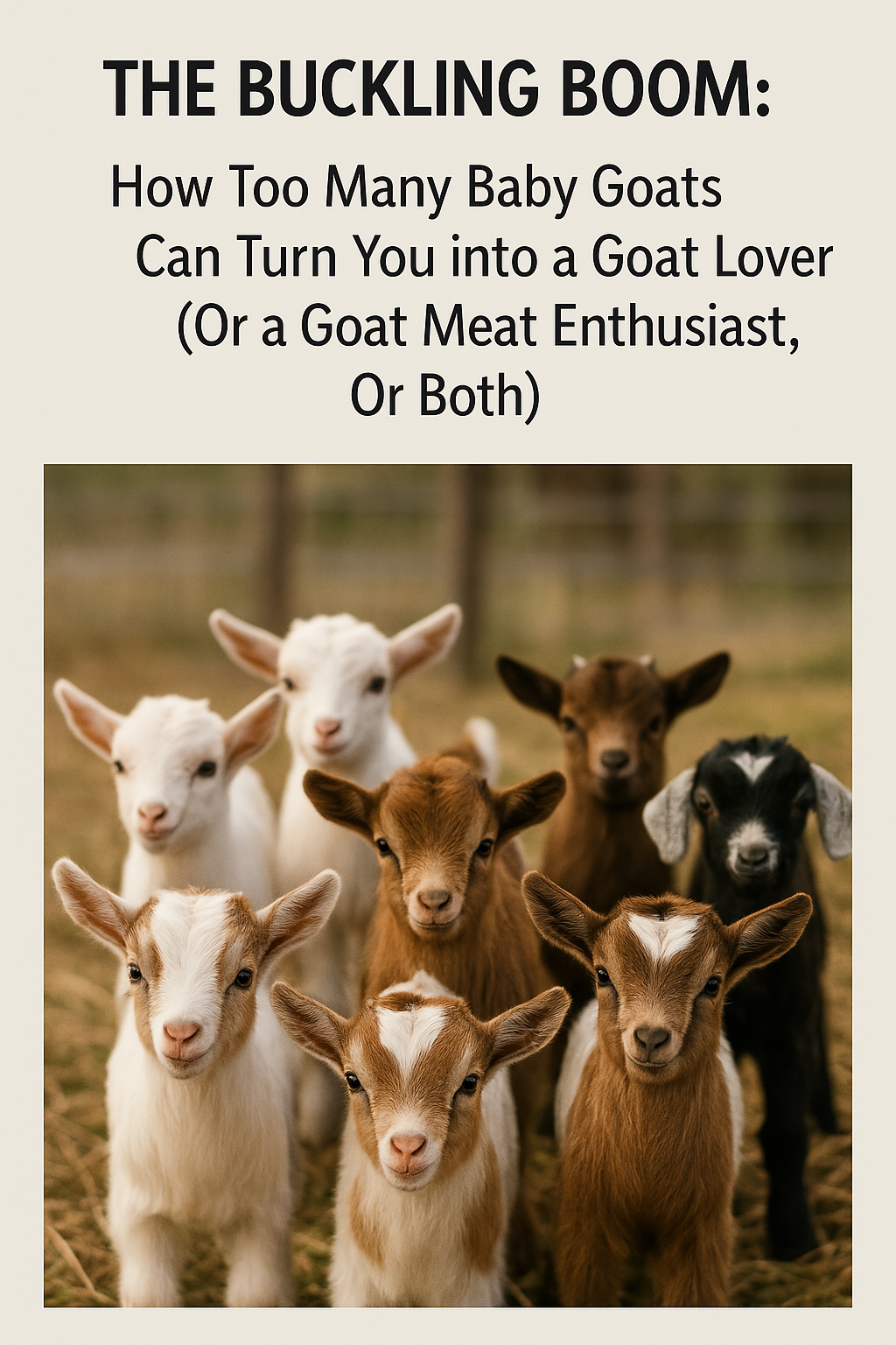 The Buckling Boom: How Too Many Baby Goats Can Turn You into a Goat ...